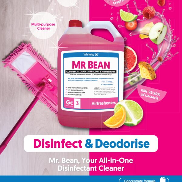 Mr Bean – Disinfectant, Air Freshener & Multipurpose Cleaner 5 LT ...